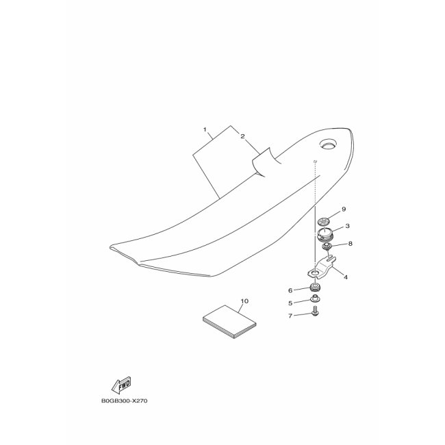 BRACKET, SEAT - B4B-24718-00 Yamaha Ersatzteile - yam-shop.de - Yamah