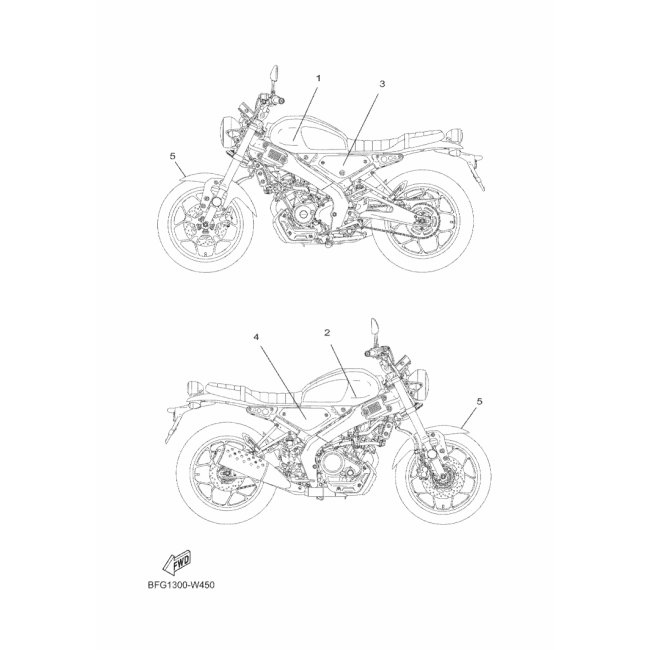 EMBLEM 1 - BFG-F4161-10 Yamaha Ersatzteile - Yamaha Shop